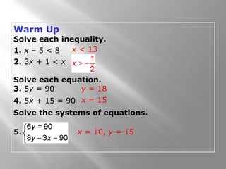 Geometry 201 unit 3.4 | PPT