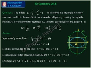 2D Geometry QA 5 | PPTX | Physics | Science