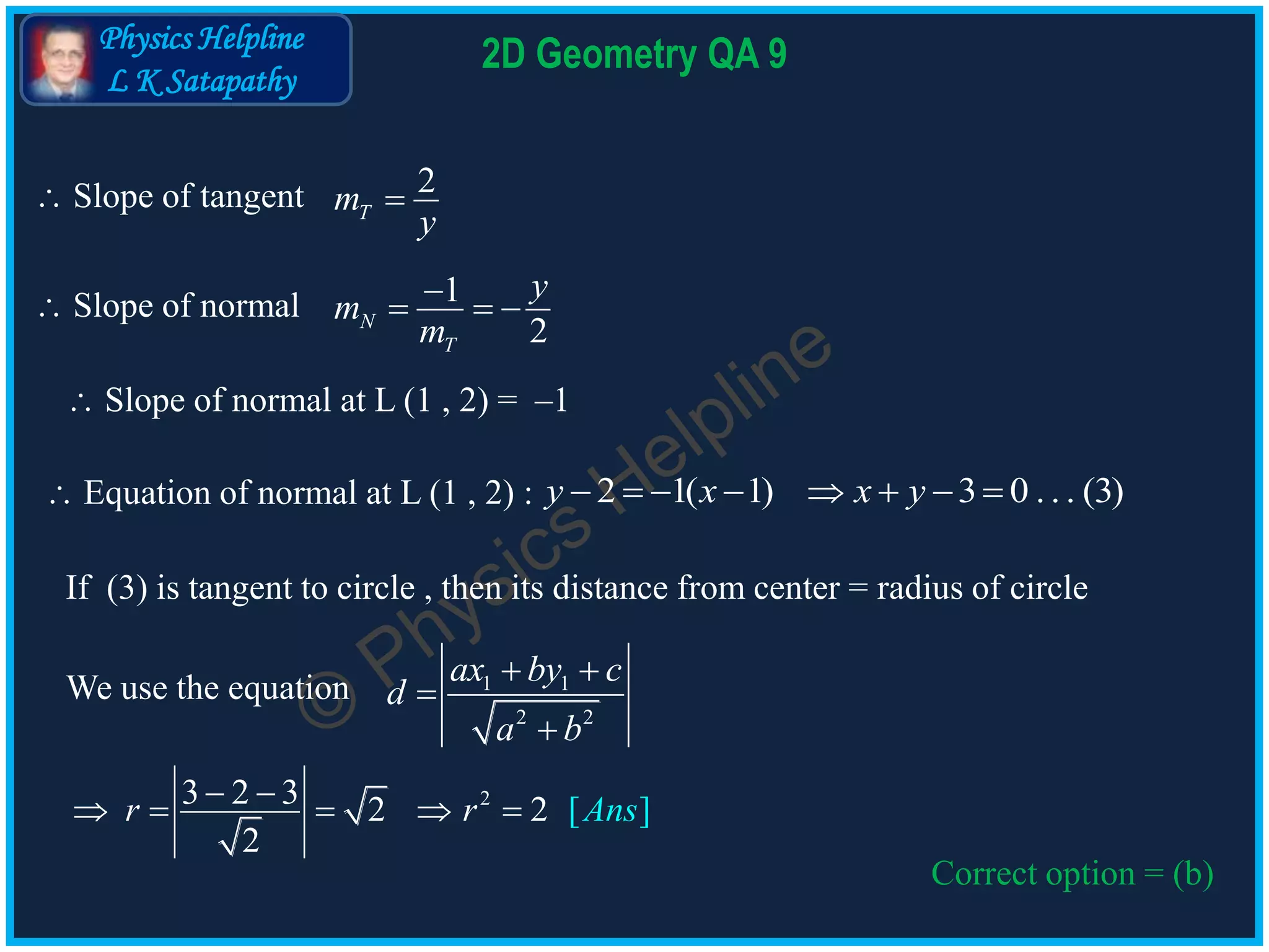 2D Geometry QA.9 | PPT