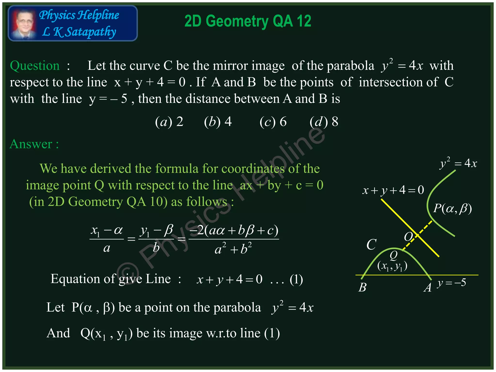2D Geometry.12/ Image of point | PPTX