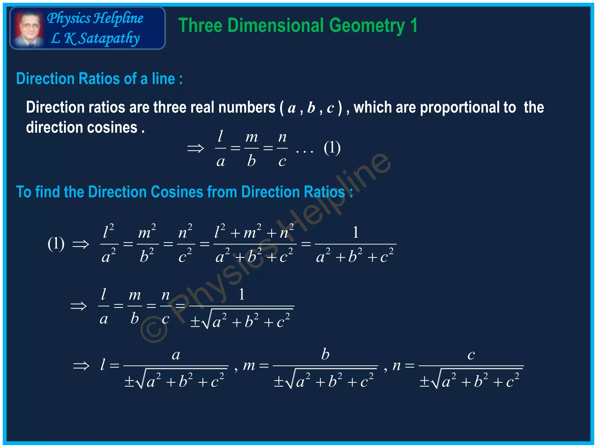 3D Geometry Theory 1 | PPTX