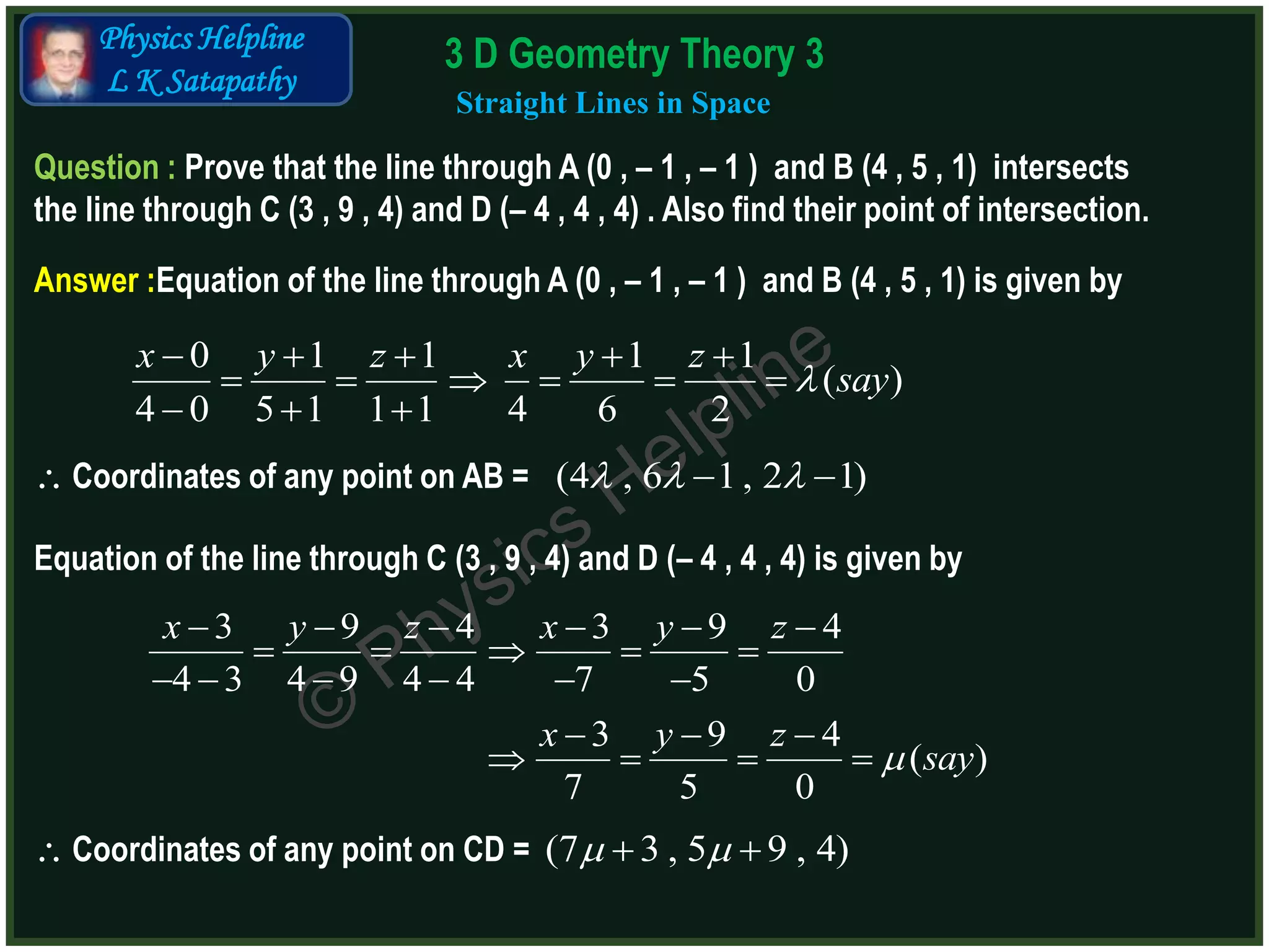 3D Geometry Theory 3 | PPT