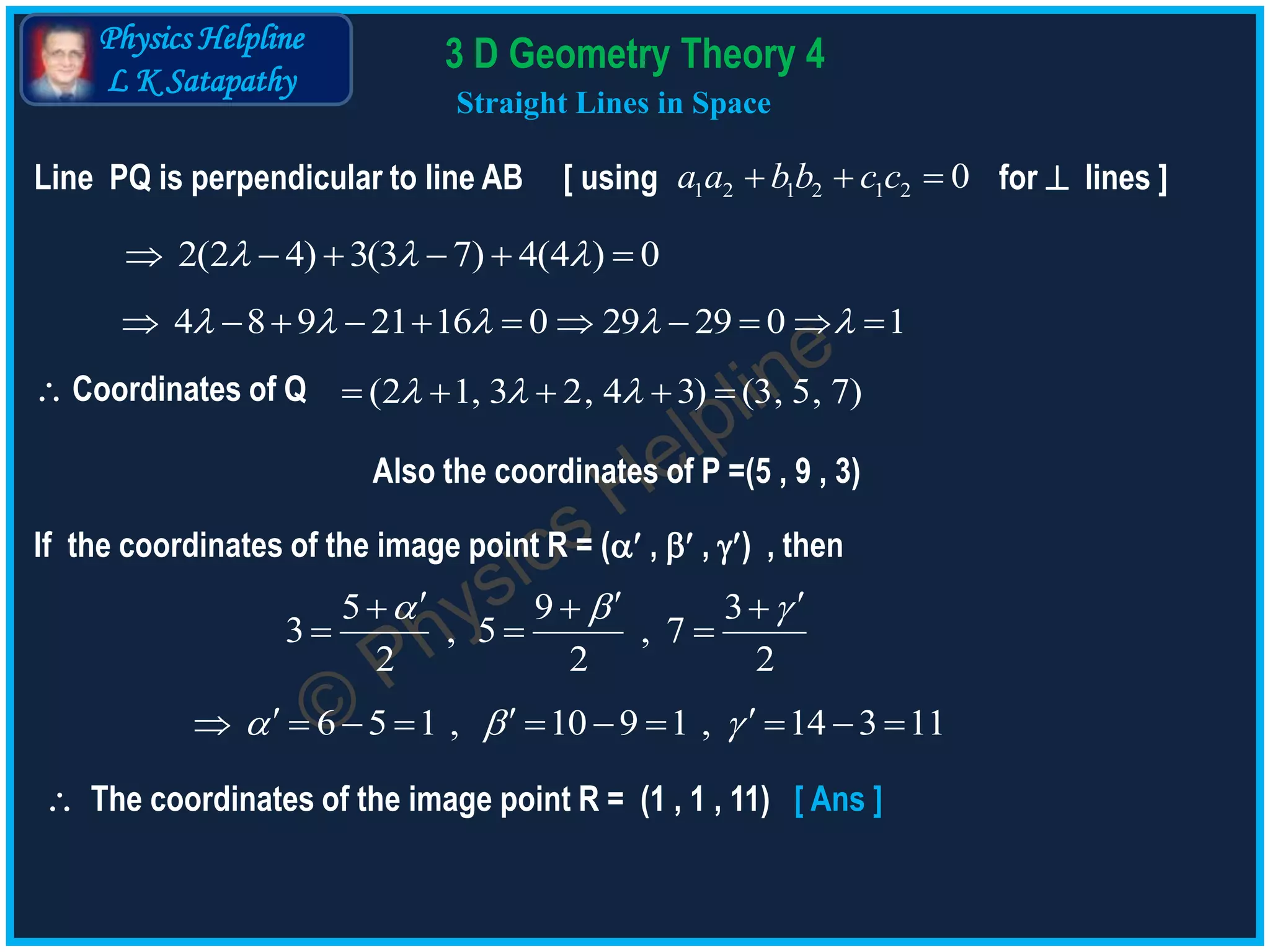 3D Geometry Theory 4 | PPTX