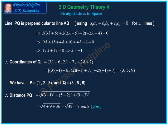 3D Geometry Theory 4 | PPT