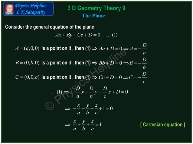 3D Geometry Theory 9 | PPT