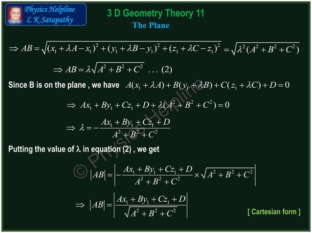 3D Geometry Theory 11 | PPT