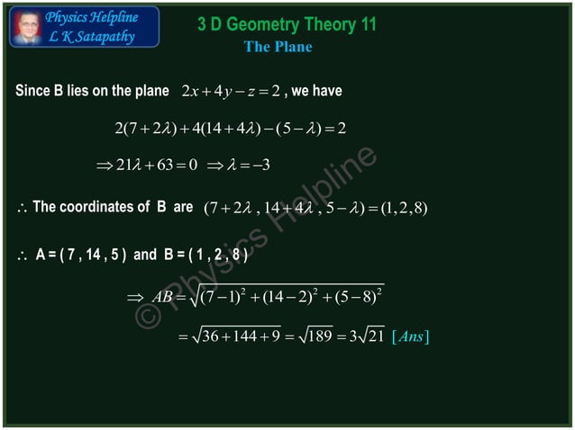 3D Geometry Theory 11 | PPT