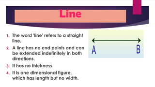 geometry5 class 6 lines line segment circle | PPTX