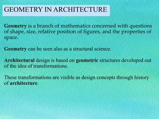 ALL ABOUT GEOMETRY AND PROPORTIONS IN ARCHITECTURE | PDF