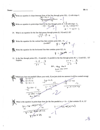 Geometry Chapter 3 Test Scores and Retake Test | PDF | Physics | Science