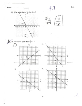 Geometry Chapter 3 Test Scores and Retake Test | PDF | Physics | Science