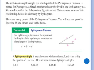 Geometry chapter 8 student | PPTX