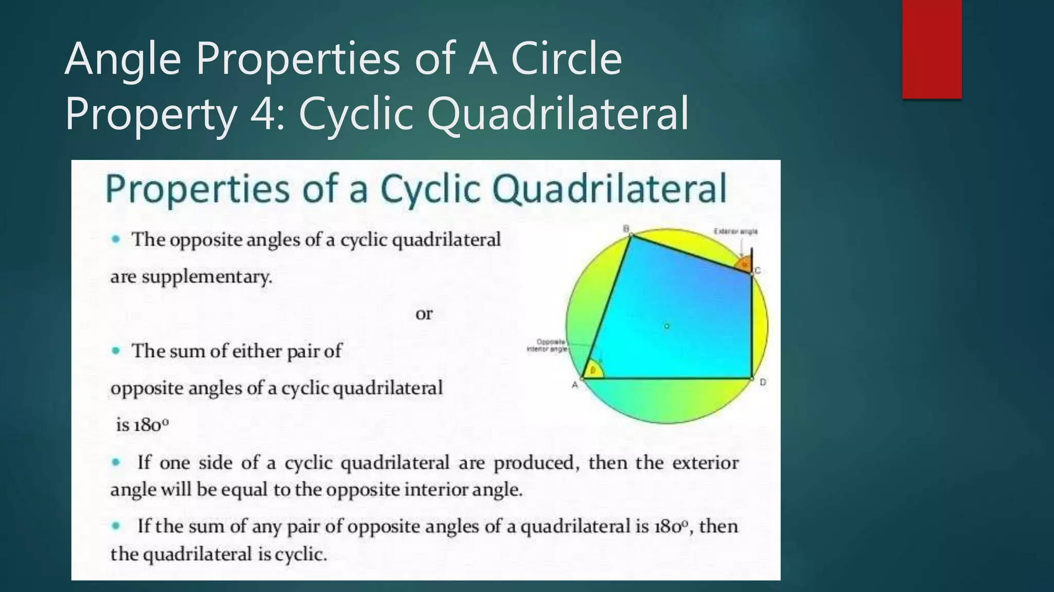 Geometry circle properties | PPTX