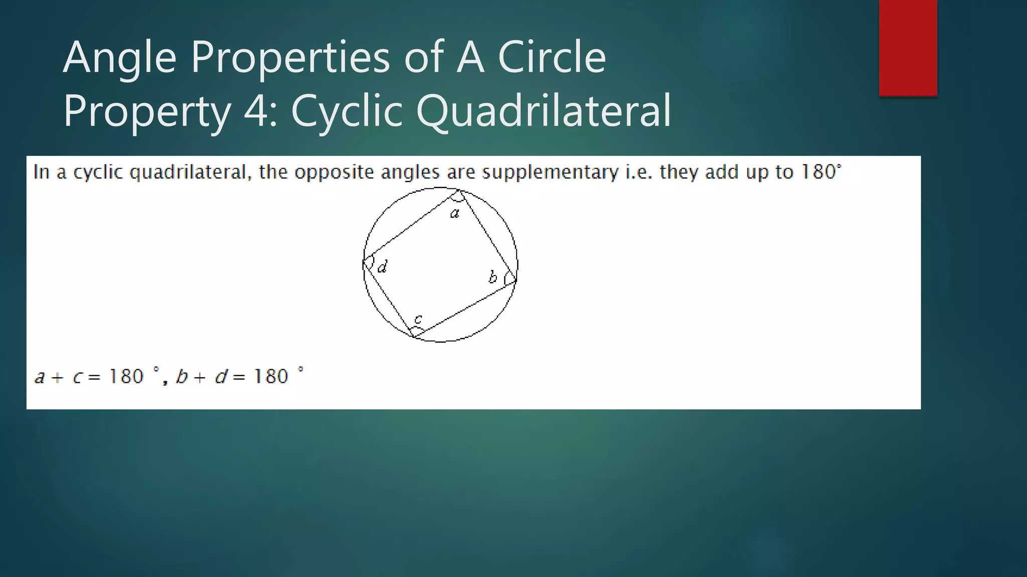 Geometry circle properties | PPTX