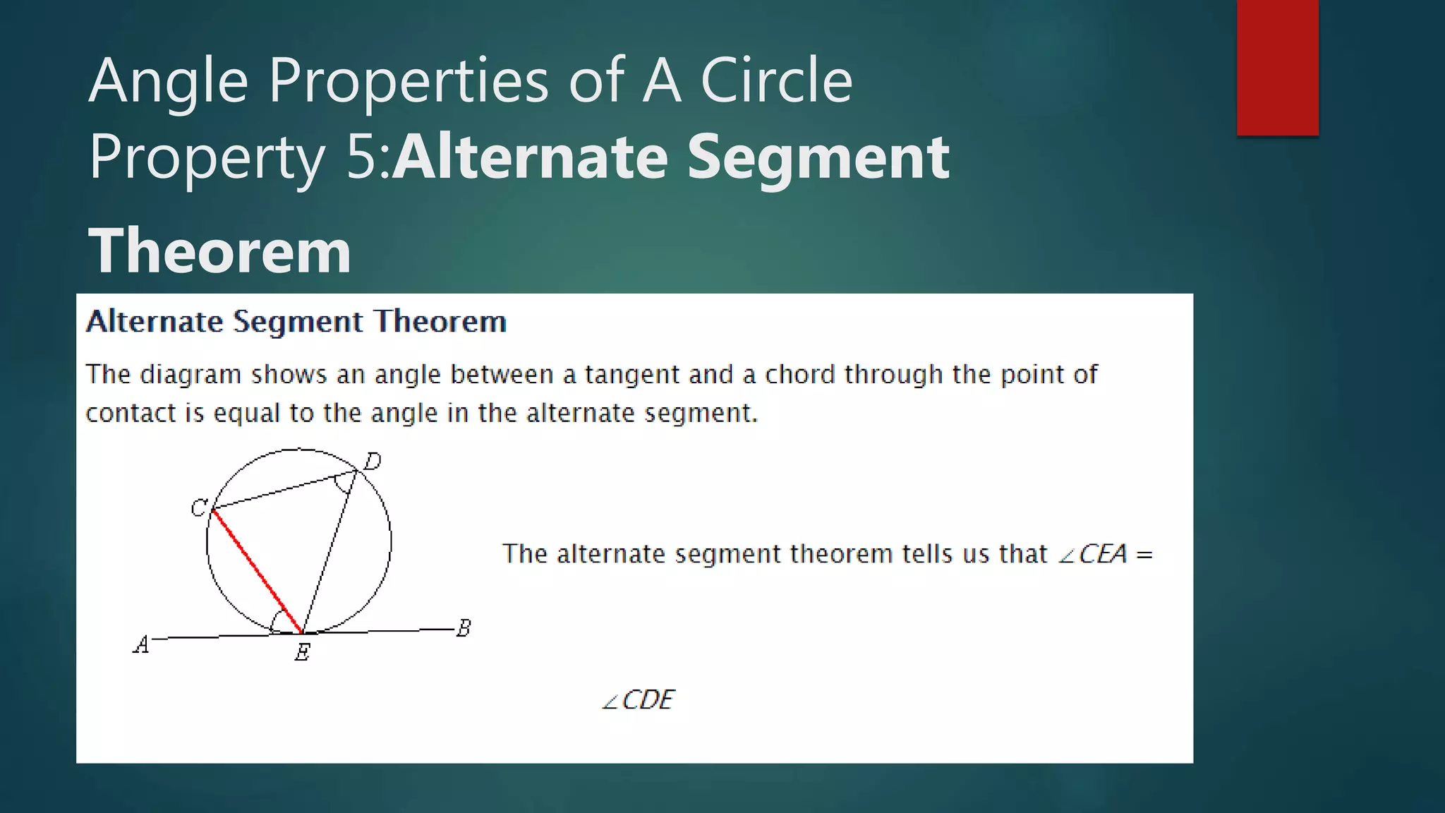 Geometry circle properties | PPTX