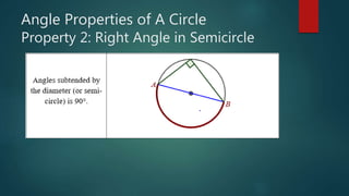 Geometry circle properties | PPTX