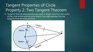 Geometry circle properties | PPTX