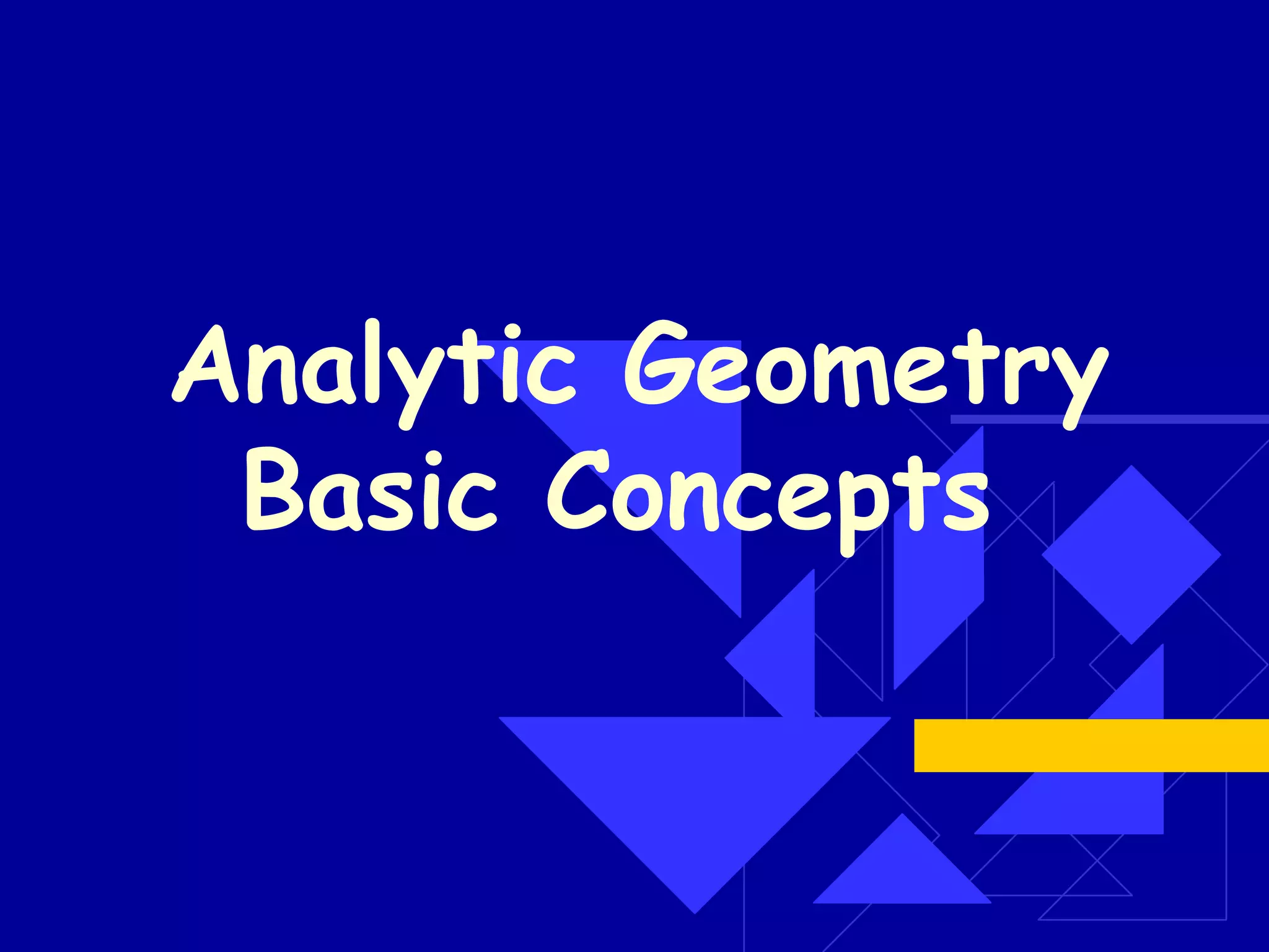 coordinate geometry basics | PPTX