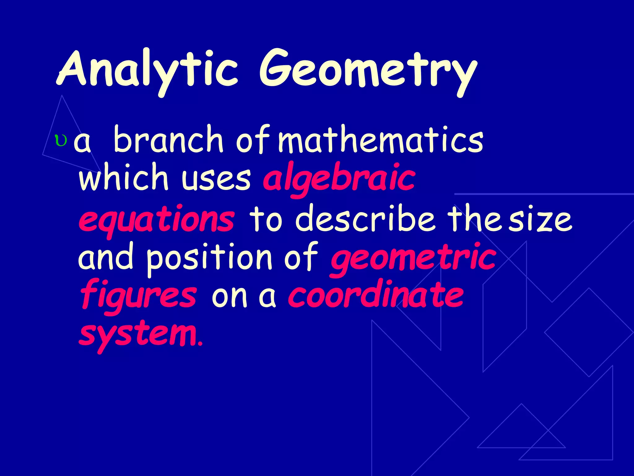 coordinate geometry basics | PPT | Free Download
