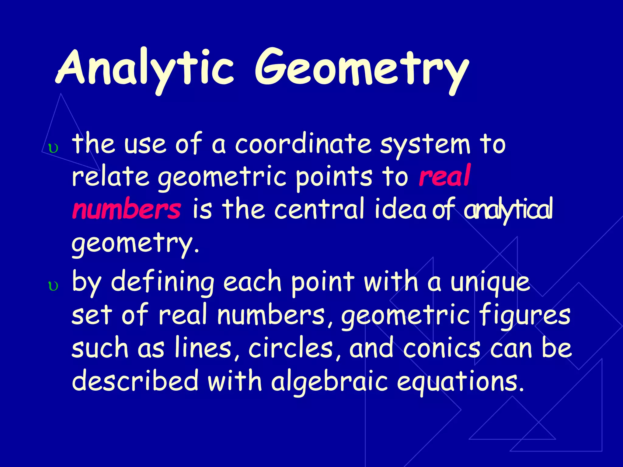 coordinate geometry basics | PPTX