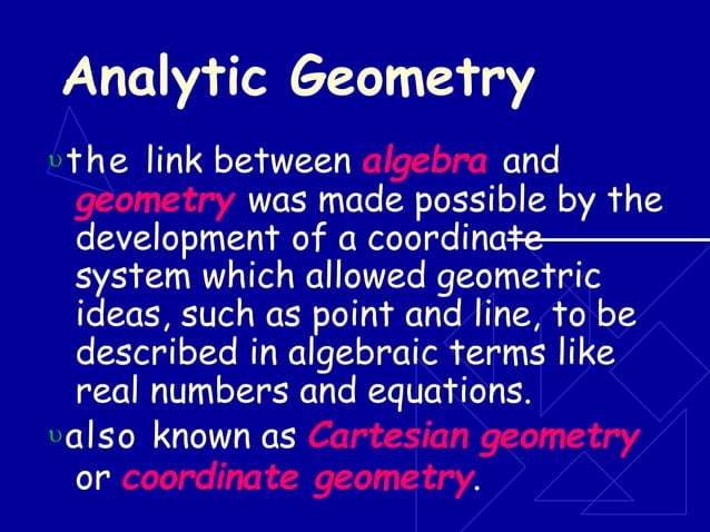 coordinate geometry basics | PPT