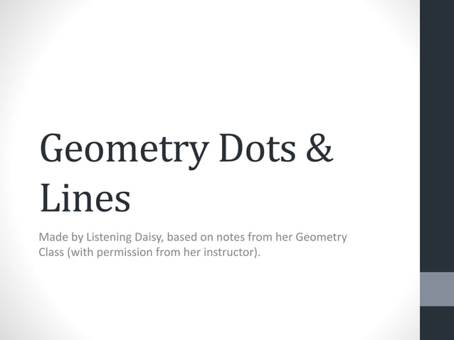 Geometry dots & lines | PPT