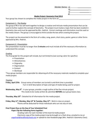 Geometry final project | DOC