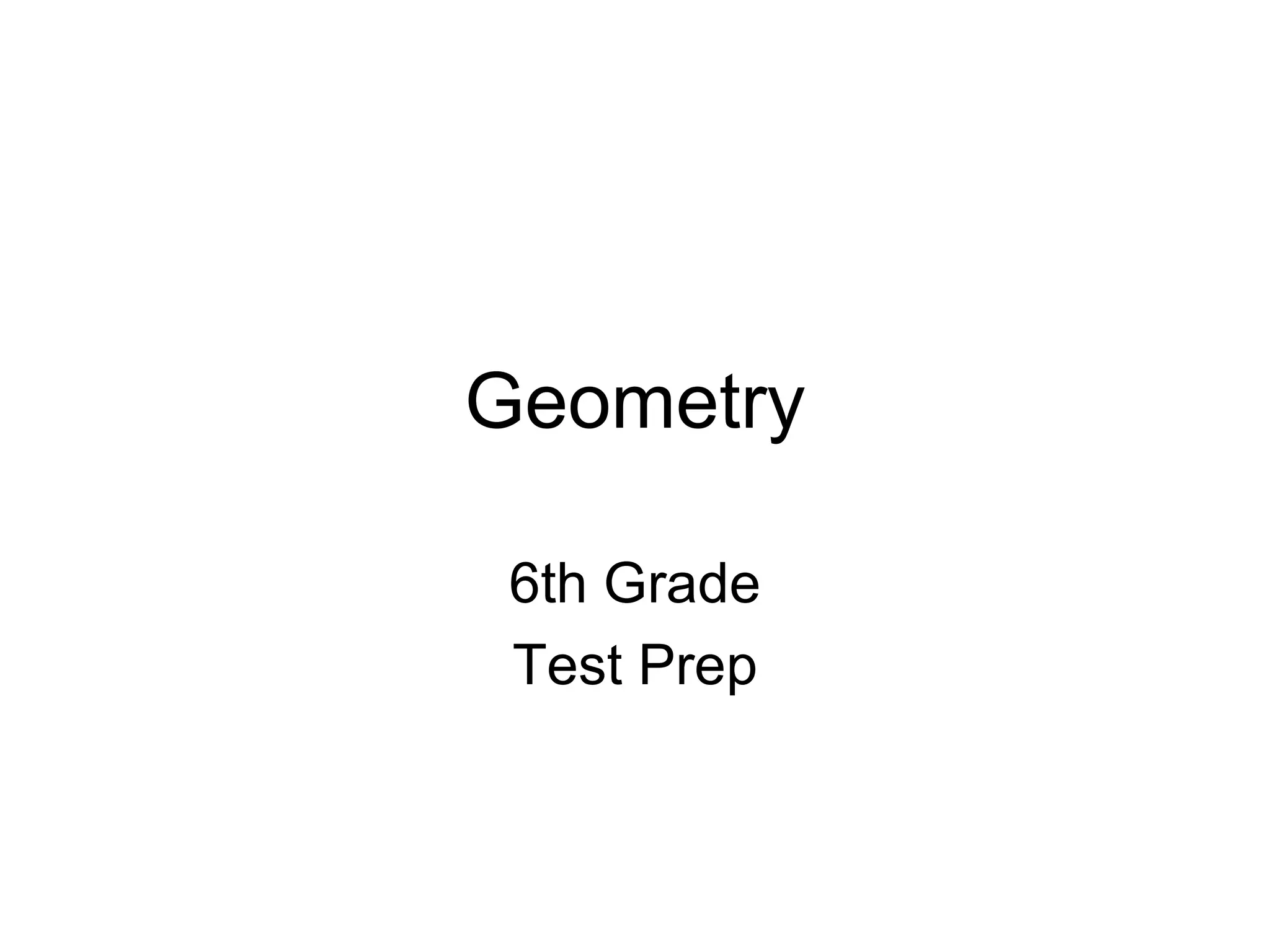 Geometry-Grade 6 | PPT