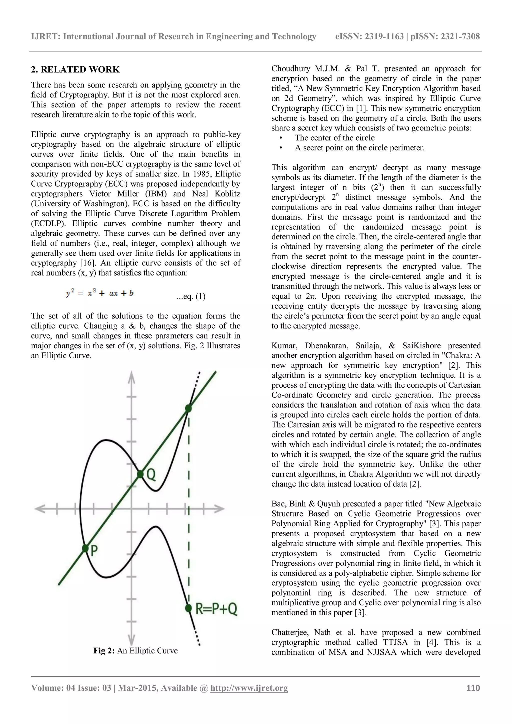 Geometry in cryptography a review | PDF