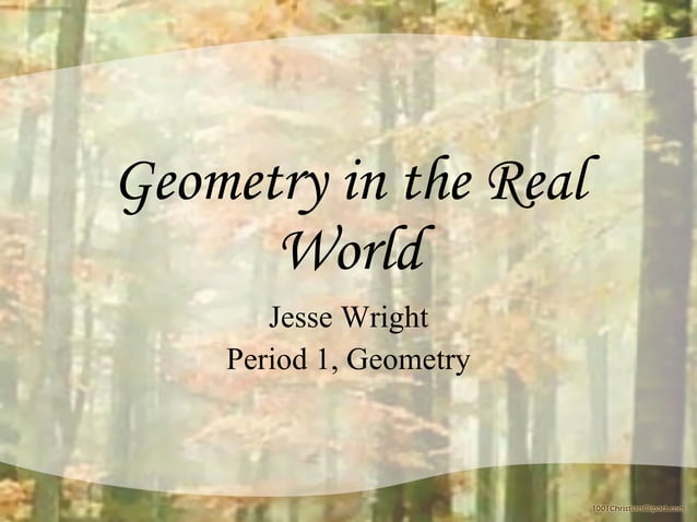 Geometry In The Real World | PPT | 3-D Graphics | Computer Software and ...