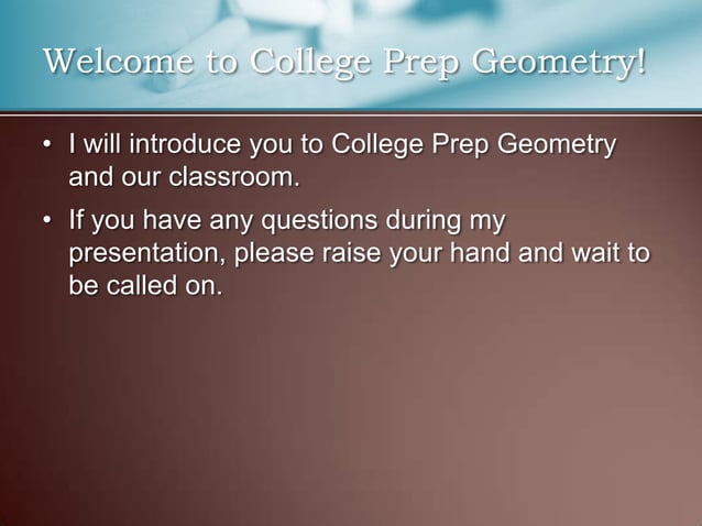 Geometry intro presentation | PPT