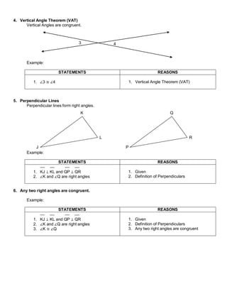 Geometry lecture no. 1 2nd gp | PDF | Physics | Science