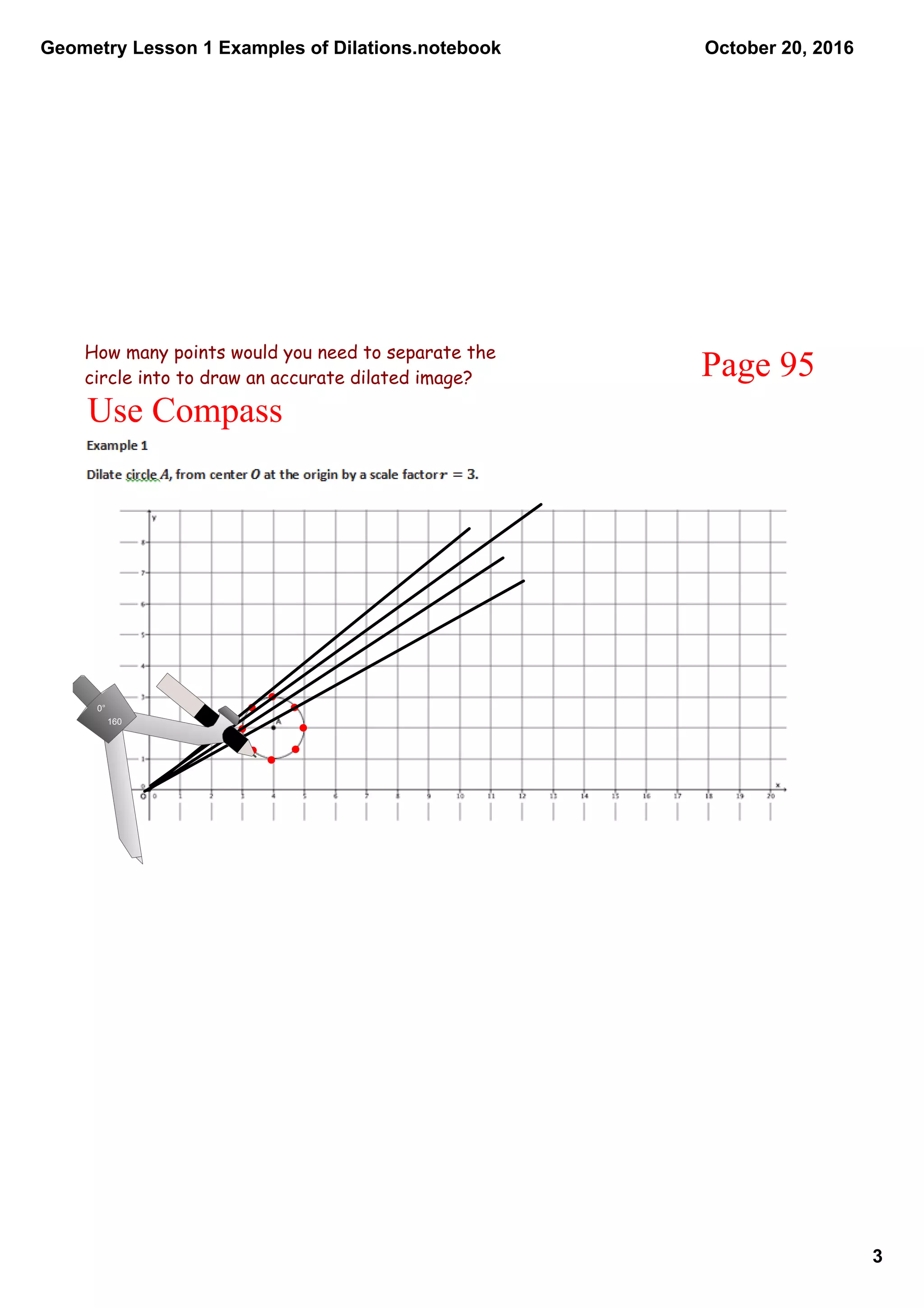 Geometry lesson 10 examples of dilations | PDF