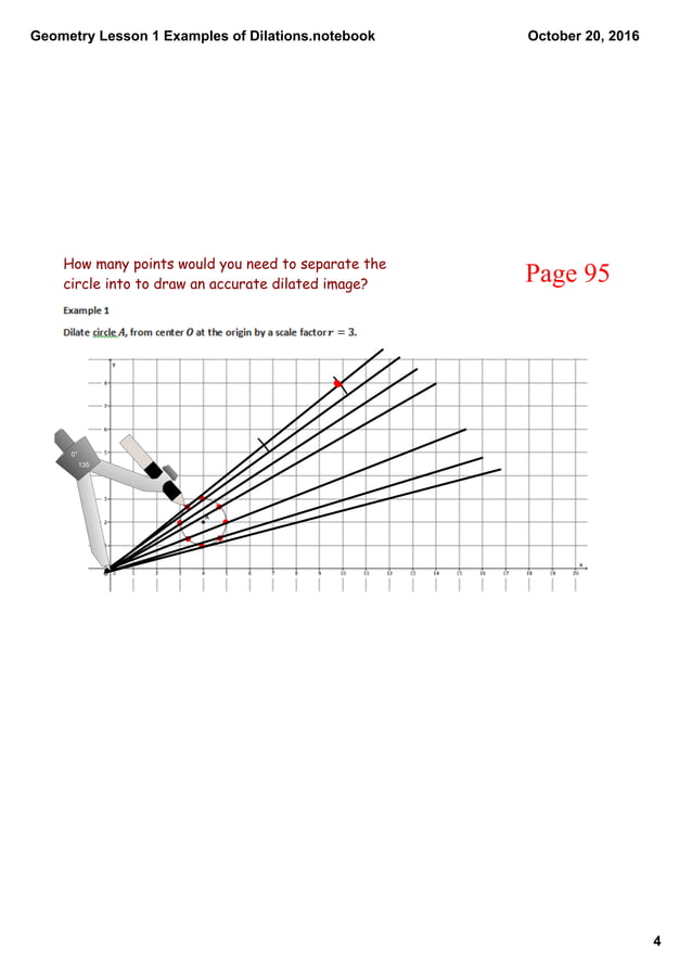 Geometry lesson 10 examples of dilations | PDF