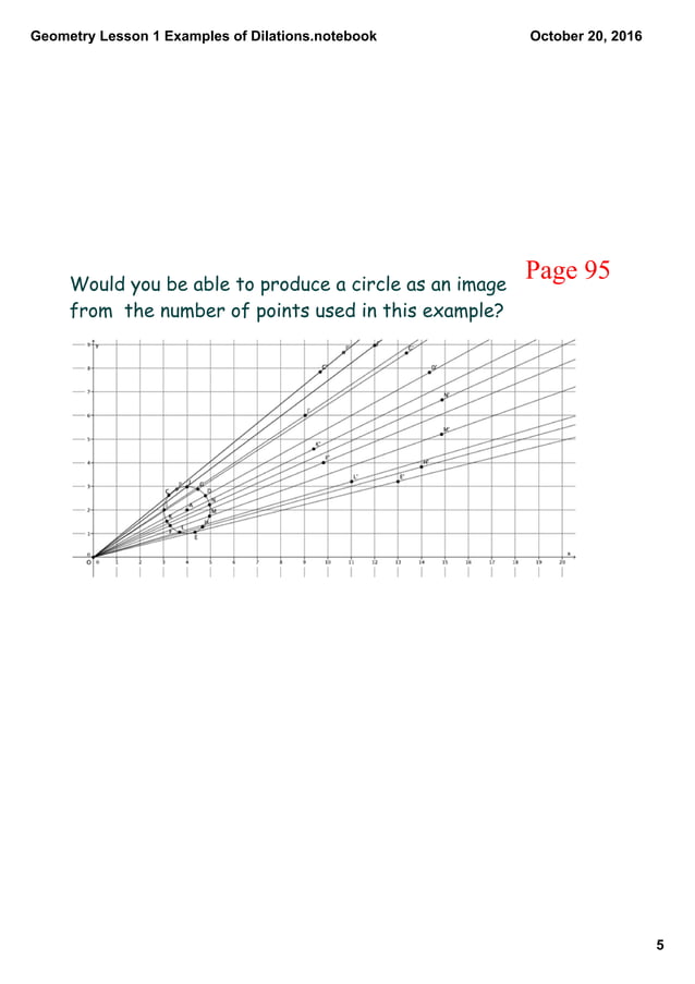 Geometry lesson 10 examples of dilations | PDF