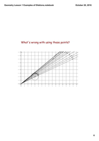 Geometry lesson 10 examples of dilations | PDF