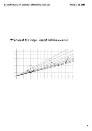 Geometry lesson 10 examples of dilations | PDF