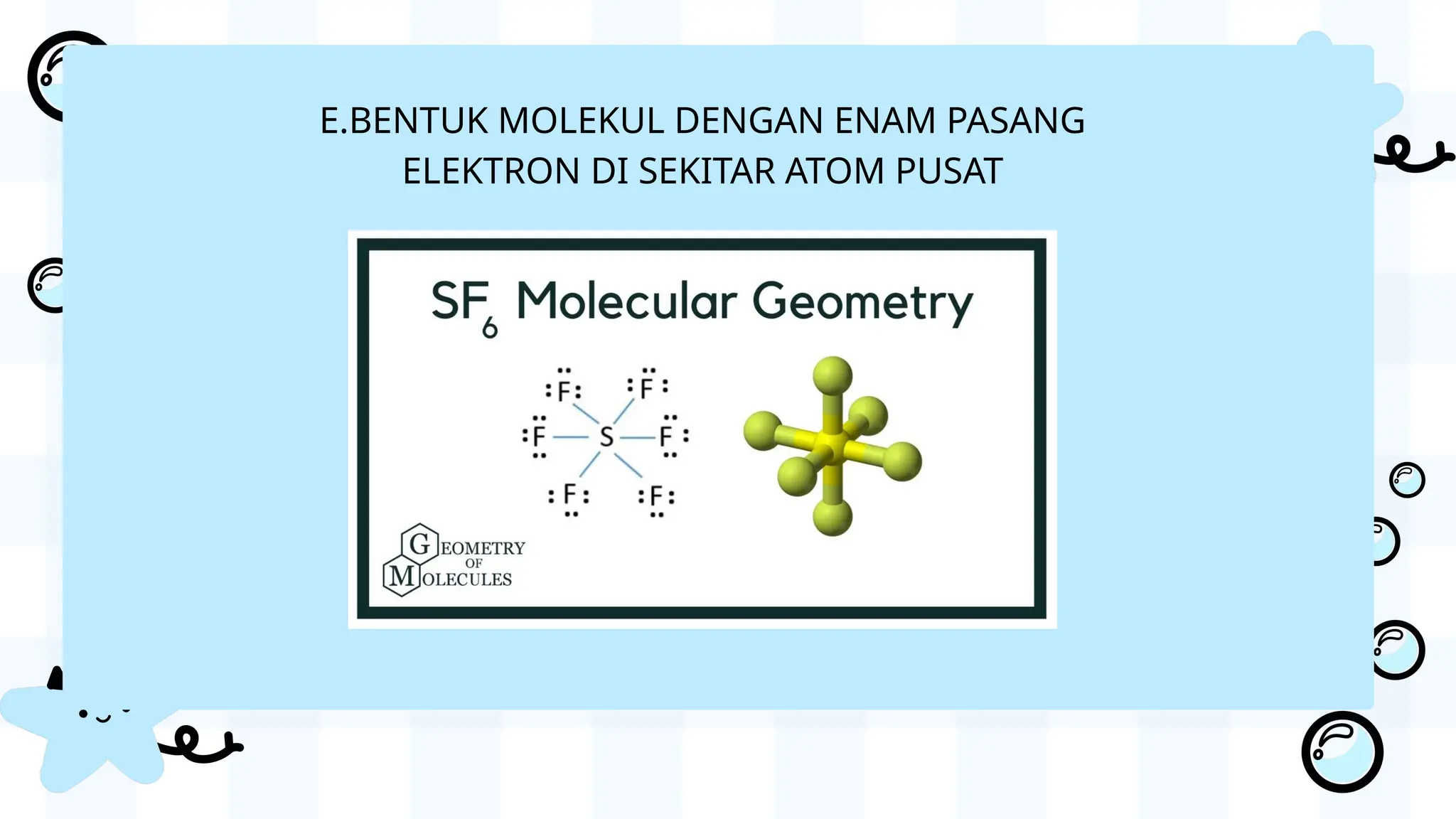slide presentasi Geometri molekul kimia Anorganik | PPTX