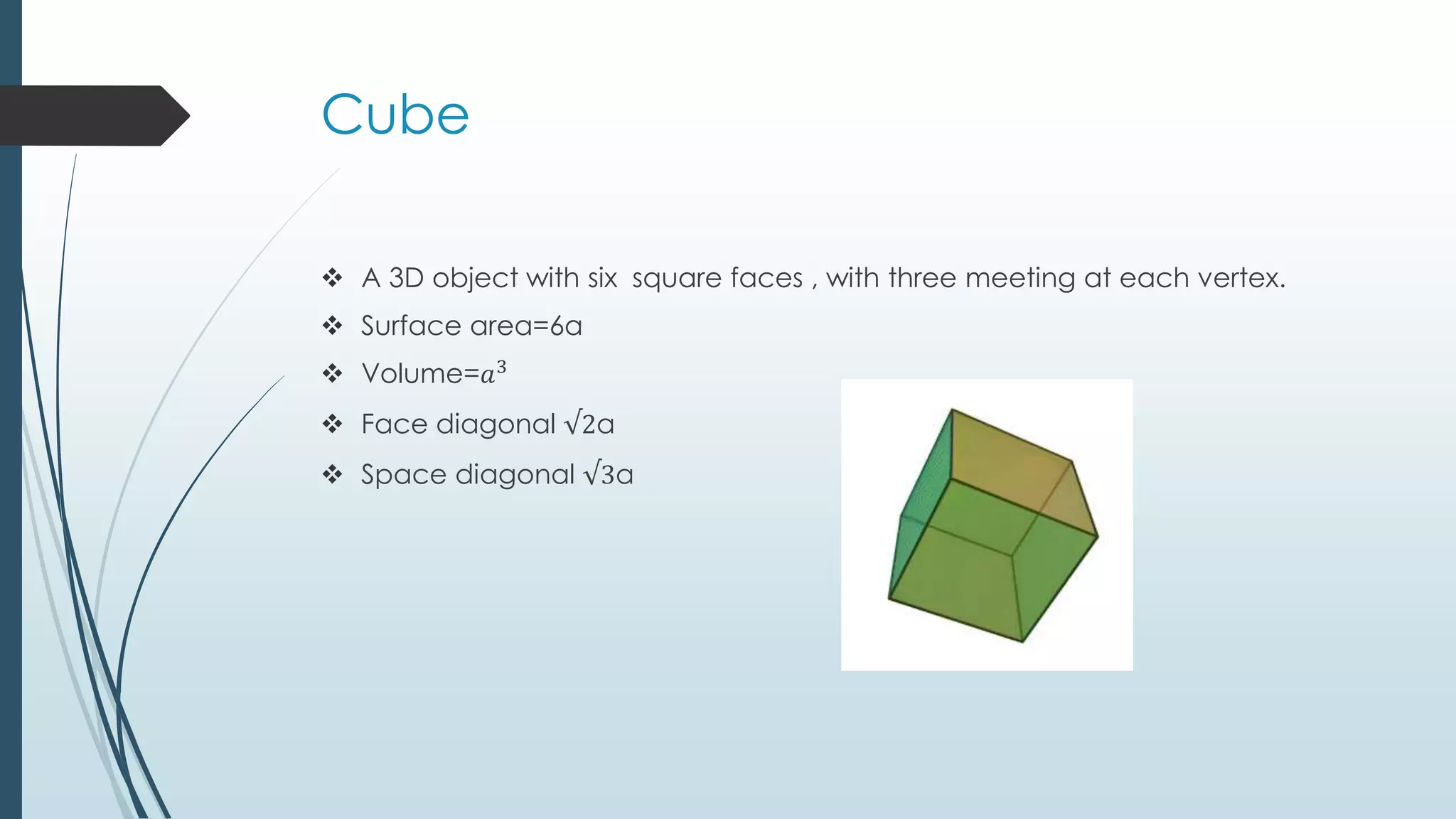 Geometry of 3 dimensions | PPT