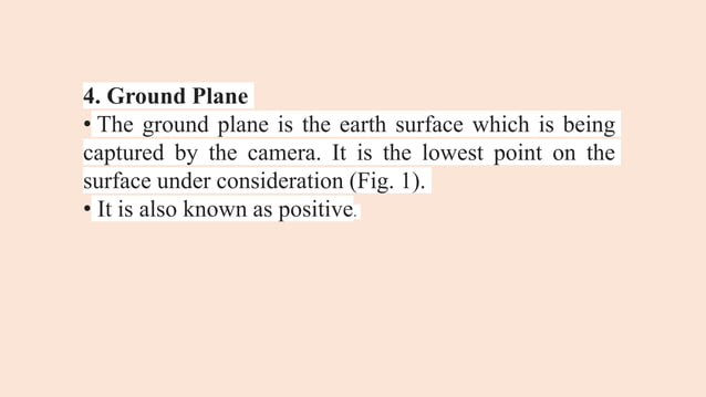 Geometry and Projection of Aerial Photograph | PPTX | Photography ...