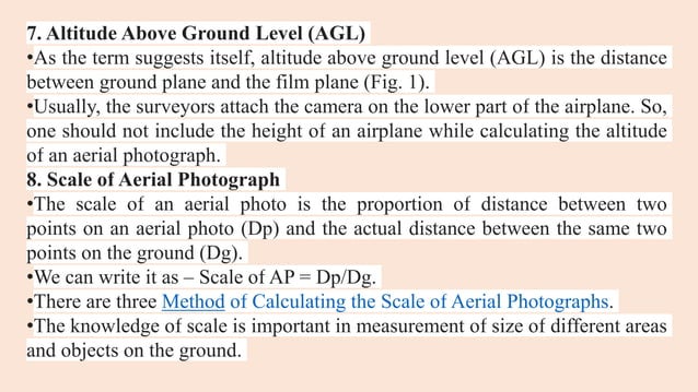 Geometry and Projection of Aerial Photograph | PPTX | Photography ...