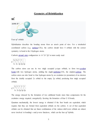Geometry of hybridiztion | DOCX