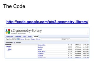 Geometry on the Sphere Google's S2 Library.pdf