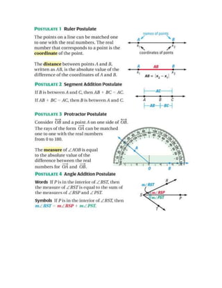 Geometry postulates | PDF
