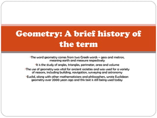 Geometry powerpoint | PPT