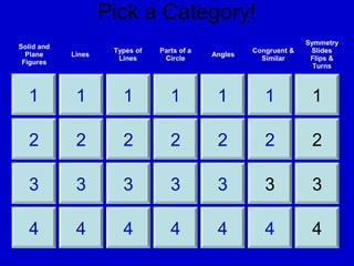 Geometry quiz show! pp | PPT