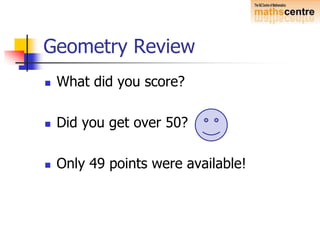 Geometry Review Lesson | PPT