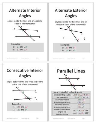 Geometry semester 1 vocabulary terms | PDF | 3-D Graphics | Computer ...