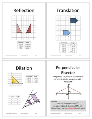 Geometry semester 1 vocabulary terms | PDF | 3-D Graphics | Computer ...