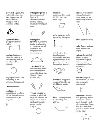 Geometry terms (1) | PDF